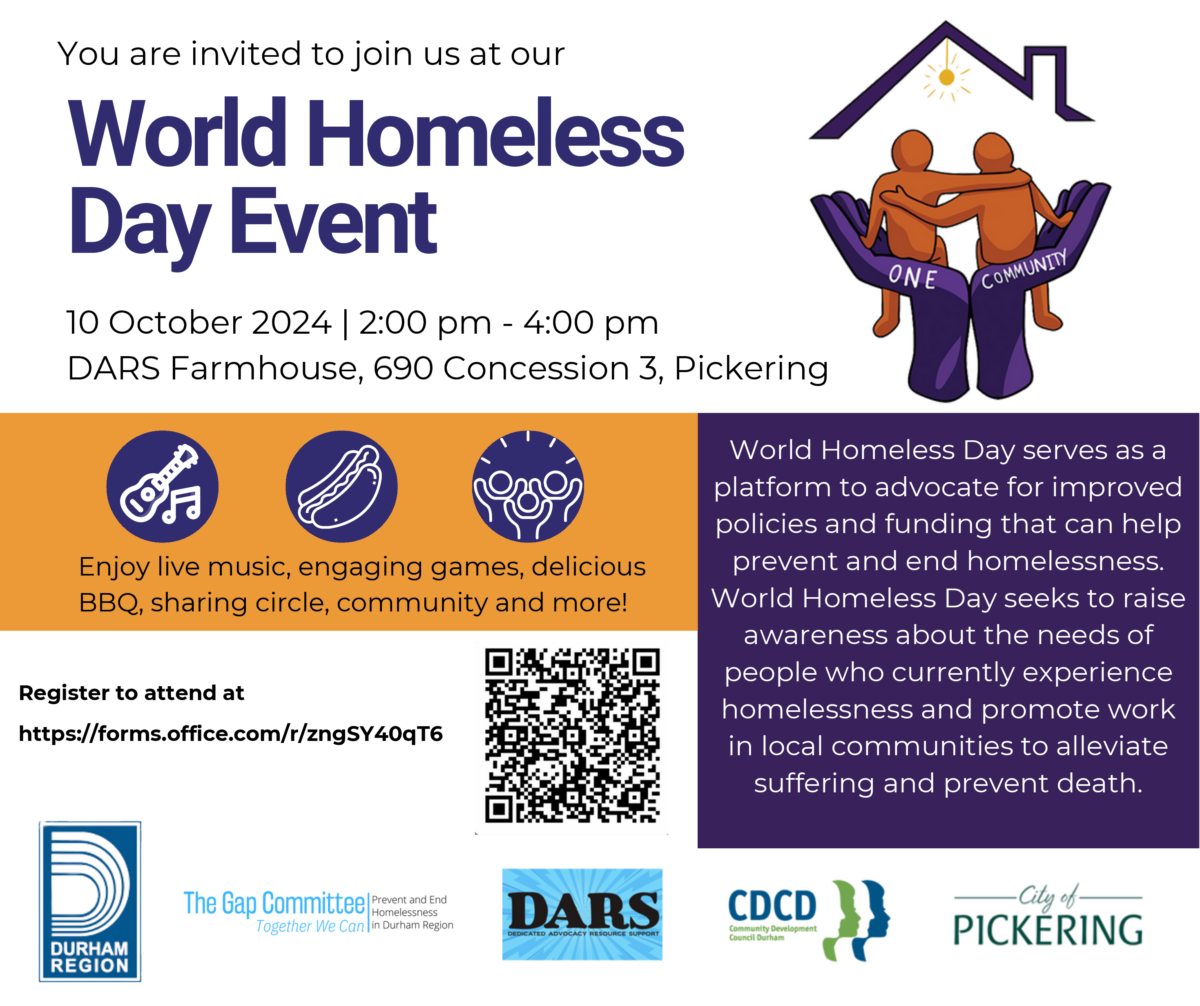 World Homeless Day Event - Homelessness In Durham